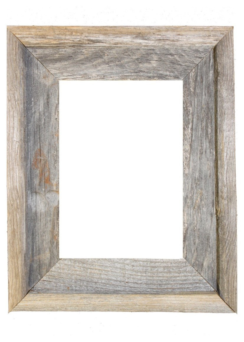 Tulsa Signature Reclaimed Rustic Barn Wood Open Frame, 8