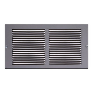 Pewter Plated Return Air Grille, 14x8 - Contemporary - Registers ...