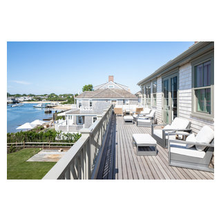 Modern Nantucket Nautical: Deck - Beach Style - Deck - by Betty ...