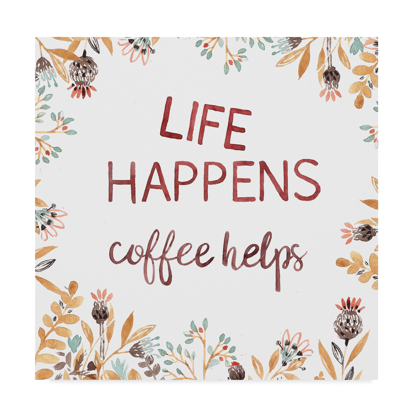 "Coffee 1" by Irina Trzaskos Studio, Canvas Art, 14"x14" - Contemporary ...