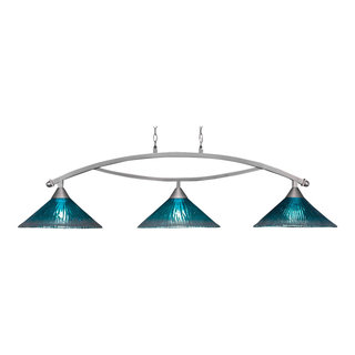 Bow 3 Light Bar, 60x16x16.75 - Contemporary - Kitchen Island Lighting ...