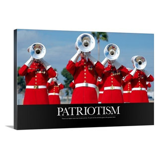 "Motivational Poster: Patriotism" Canvas Art, 36"x24" - Contemporary ...