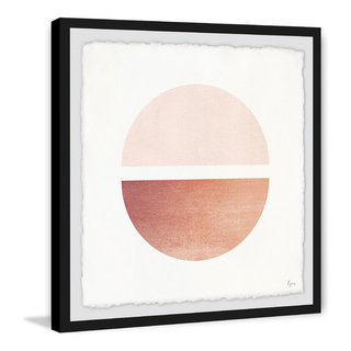 "Moon Fading" Framed Painting Print, 12"x12" - Contemporary - Prints ...