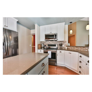 Kitchen Remodel with Wall Removal to Pony wall height - Traditional ...