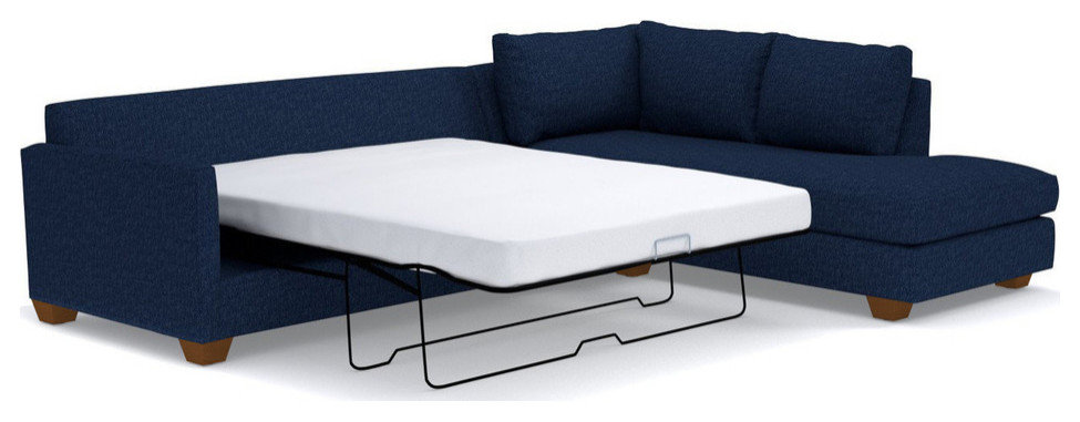 Apt2B Tuxedo 2-Piece Sectional Sleeper Sofa, Sprite, Chaise on Left ...