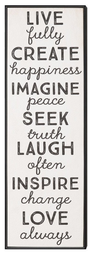 Motto Wall Art, Black & White - Contemporary - Prints And Posters - by ...