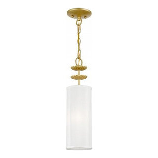 1 Light Mini Pendant In Transitional Style-18.25 Inches Tall and 5.13 ...