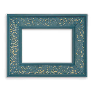 Modern Baroque 1.875" Wide Solid Wood Picture Frame, 8"x20" - French ...