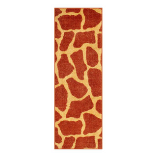 Giraffe On Stilts Area Rug for Dining Room, Made In USA, 3' x 20 ...