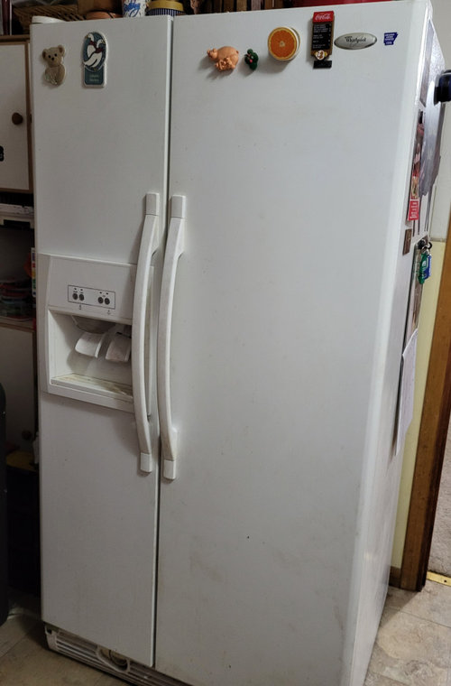 Making A French Door Refrigerator Fit- 1950's House