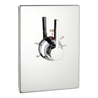 Nature Square Thermostat With Valve and Lever Handle, 3/4 ...