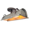 Galvanized Metal Ceiling Light - Industrial - Flush-mount Ceiling ...
