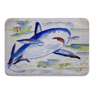Sharks Bath Mat 24x36 - Beach Style - Bath Mats - by Betsy Drake ...