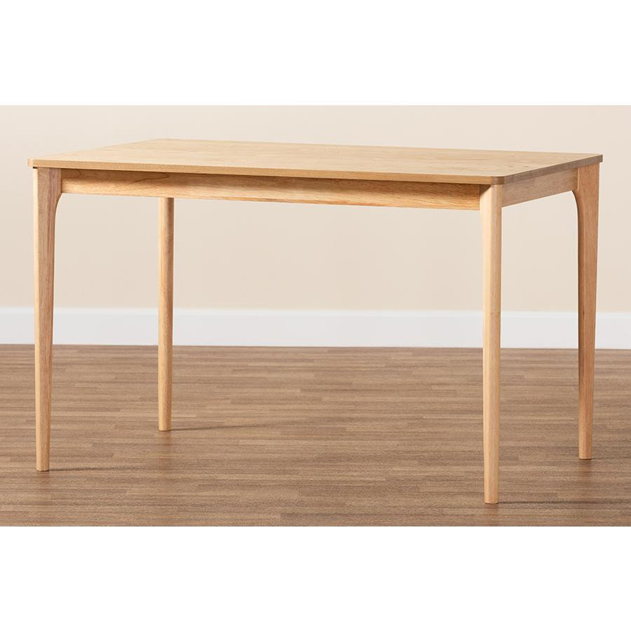 Baxton Studio Sherwin Mid-Century Modern Natural Oak Finished Wood ...