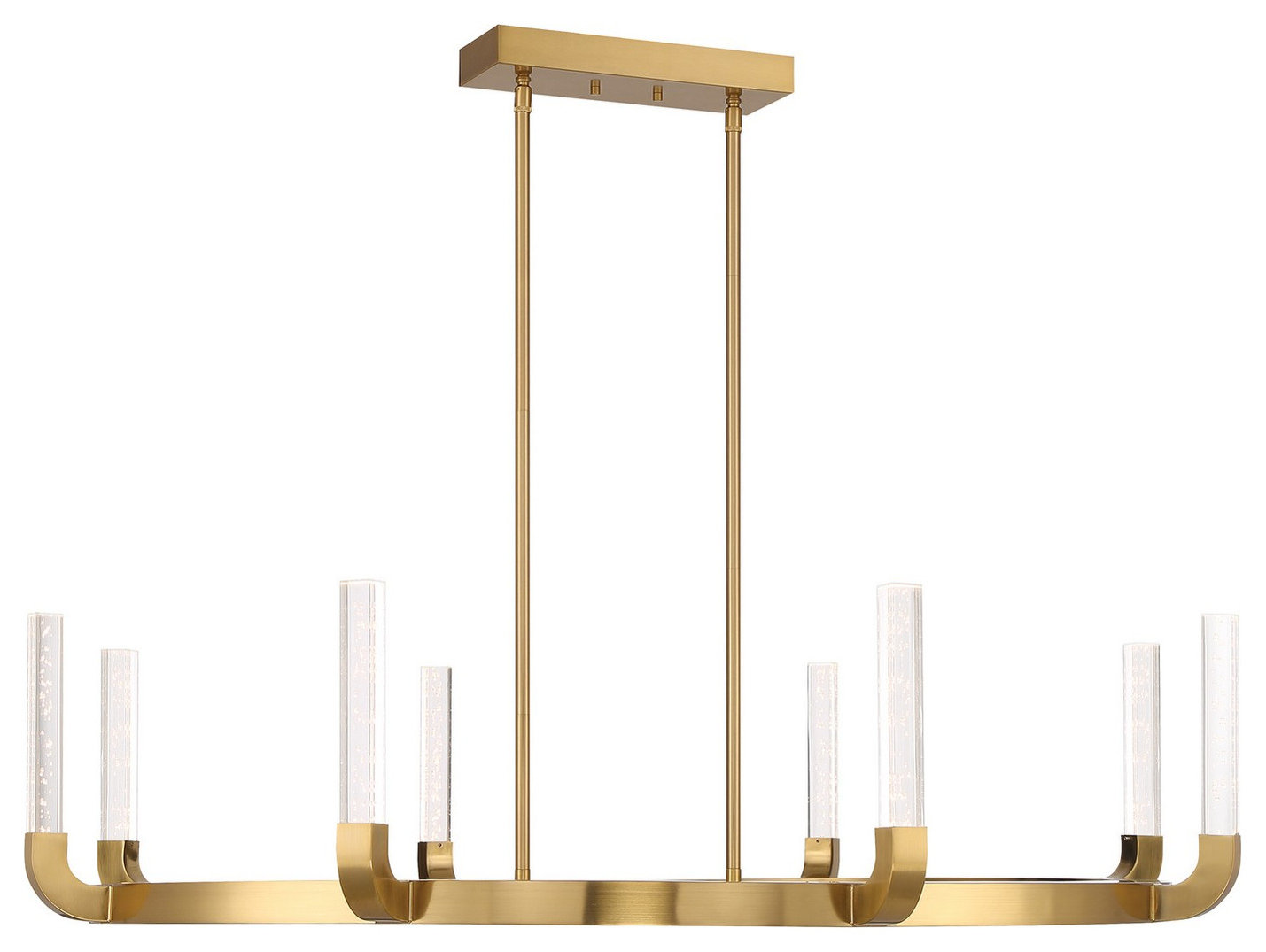 Del Mar LED Chandelier in Warm Brass - Contemporary - Kitchen Island ...