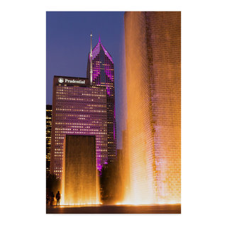 NjR Photos 'Fire Rain' Canvas Art, 32"x22" - Contemporary - Prints And ...