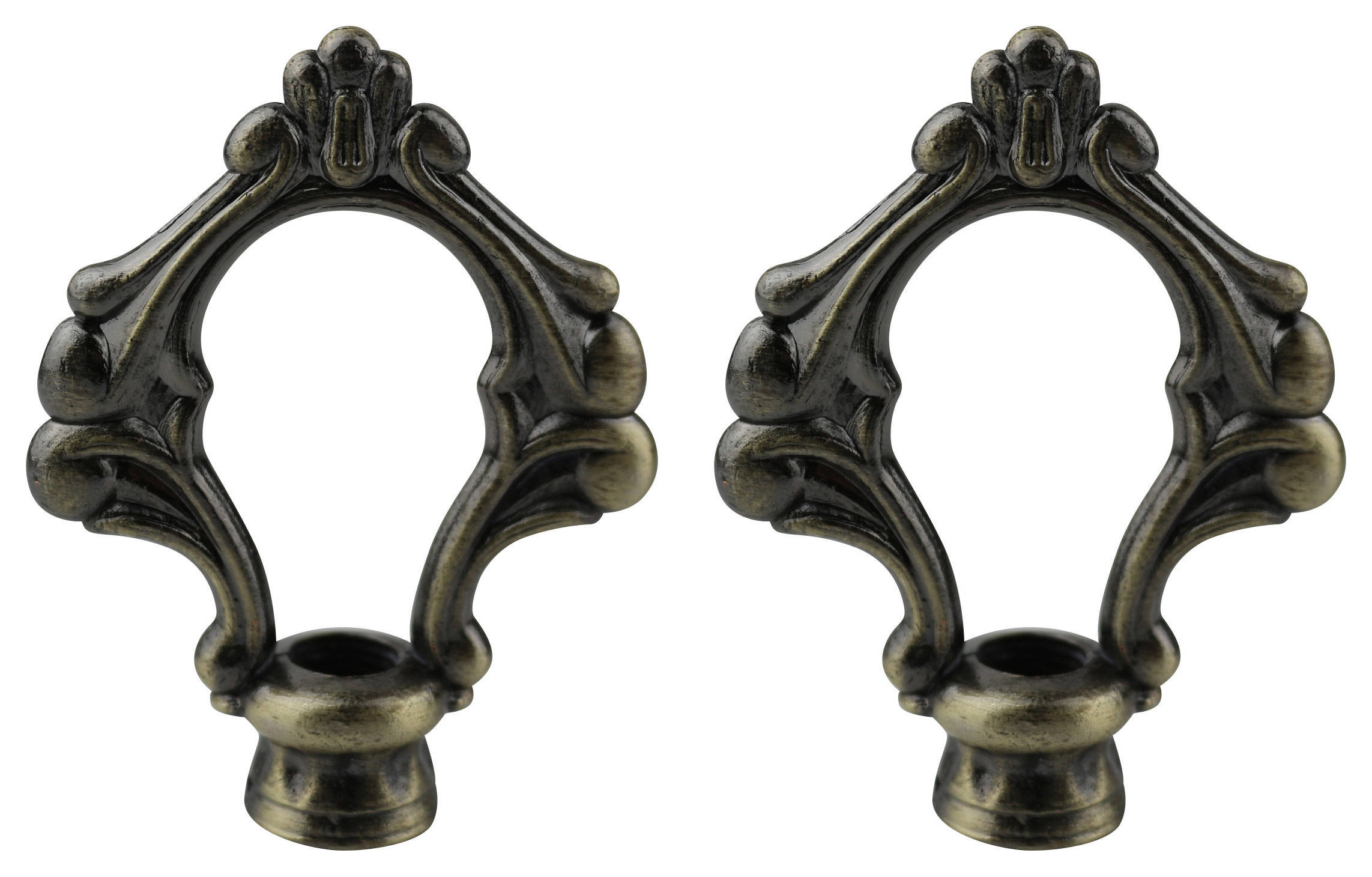 Seton Lamp Finial, 2 9/16" Tall, Set of 2 - Traditional - Lighting ...
