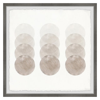 "Capiz Shells" Framed Painting Print, 18"x18" - Contemporary - Prints ...