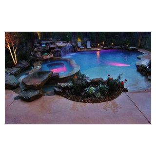 Free Form Pools - Modern - Pool - Houston - by Signature Pools of Texas ...