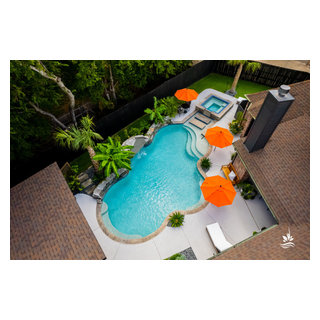Tropical Rainforest - Asian - Pool - Dallas - by Selah Pools & Spas | Houzz