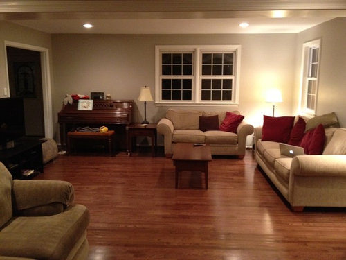 Need help with room layout for two adjoining rooms