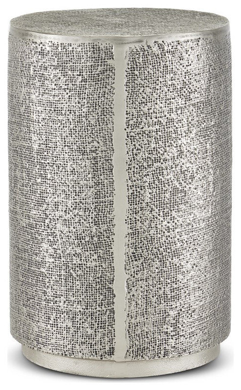 Kabeen Silver Accent Table - Contemporary - Side Tables And End Tables ...