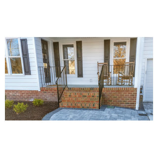 Brick Steps Off Front Porch - House Exterior - Other - by Boyd's Custom ...
