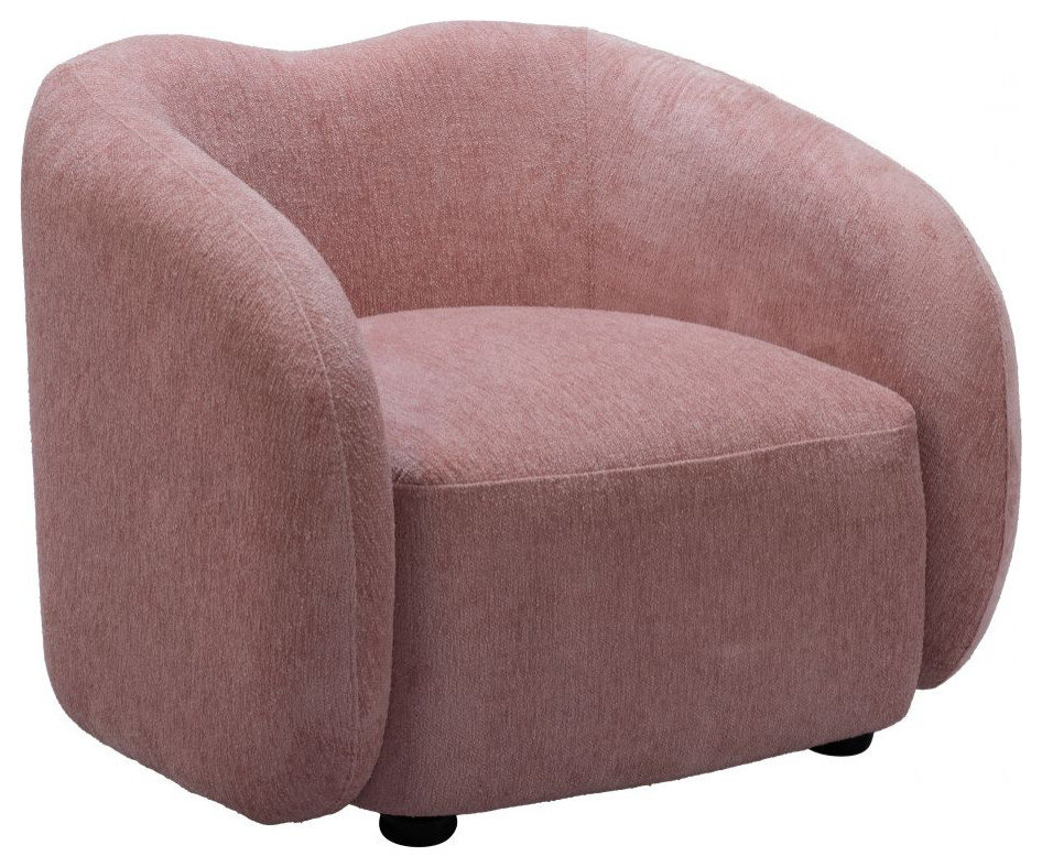 Tallin Accent Chair, Mauve Pink - Modern - Armchairs And Accent Chairs ...