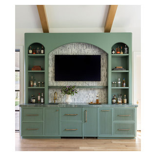Colorful New Build - Transitional - Houston - by Lynn Holender Designs ...