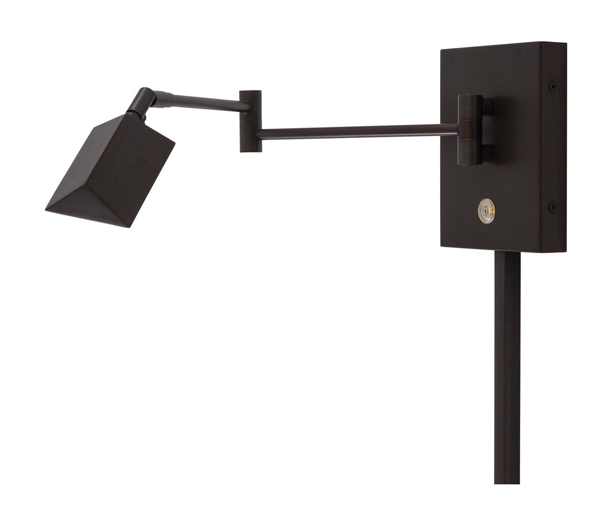 1-Light LED Swing Arm Wall Lamp, Copper Bronze Patina - Transitional ...