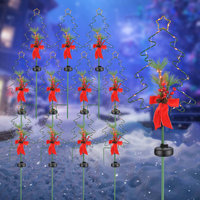 Solar Red Berries Tree Stake Lights Xmas Solar Pathway Light Garden ...