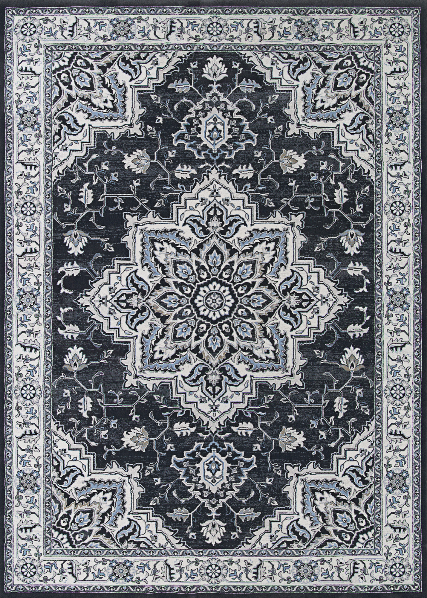 Couristan Sultan Treasures Harish Charcoal Rug 5'3"x7'6 ...