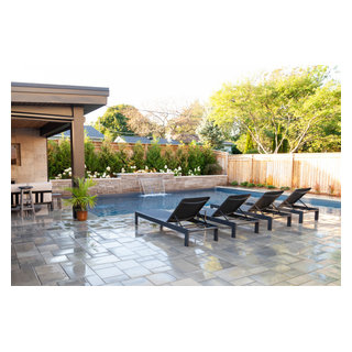 Modern L Shaped Inground - Contemporary - Toronto - by Pioneer Family ...