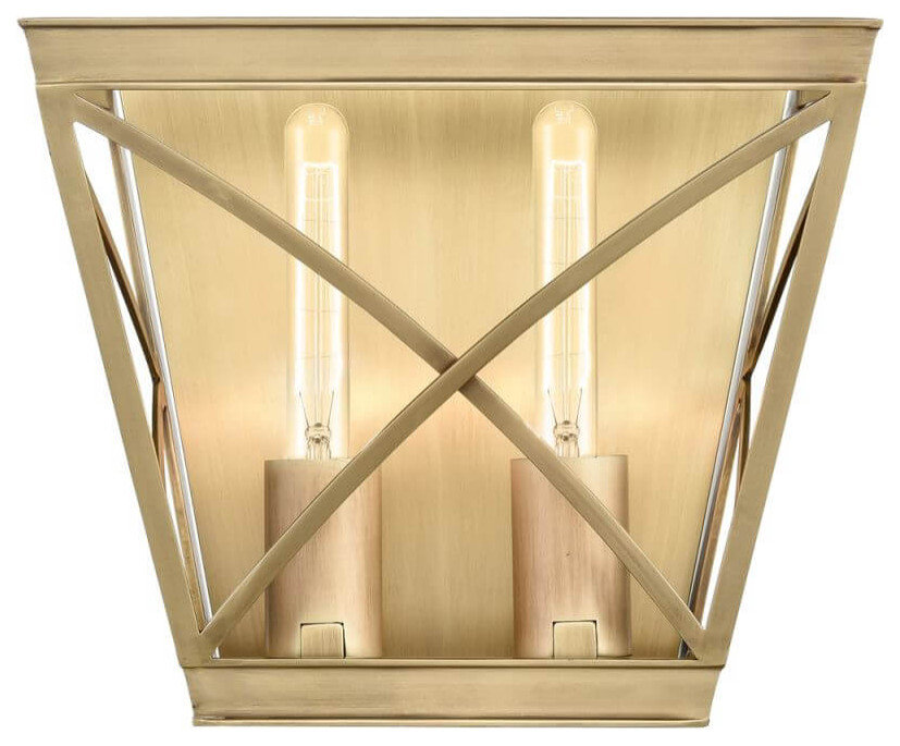 Alora Lighting Lattice 2 Light 12" Wall Sconce - Transitional - Wall ...