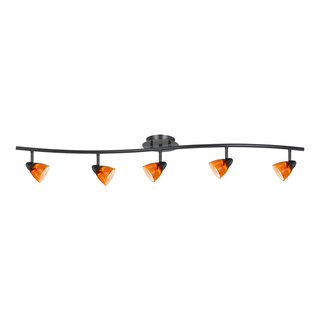 Dark Bronze Metal Serpentine, Surface Mount Light, Sl-954-5-Db/Ams ...