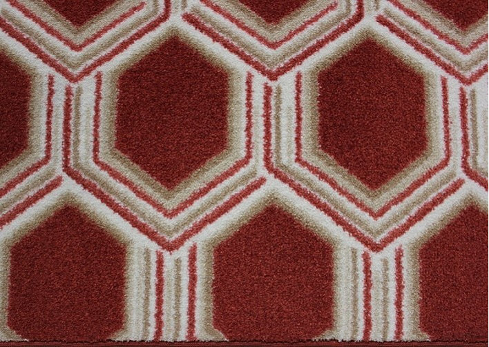 Modern Flair Scarlet, Carpet Rugs and Runners, 40 oz Nylon, Round, 3 ...