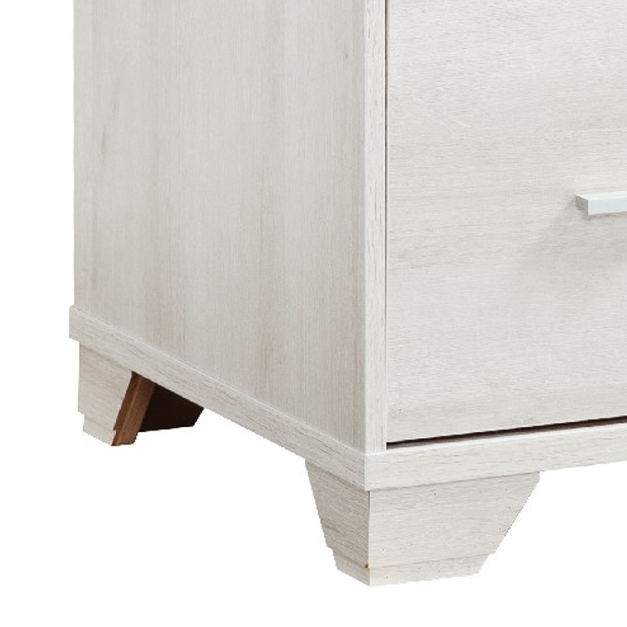 31 Inch File Cabinet Printer Stand Table with 2 Drawers, Oak White ...