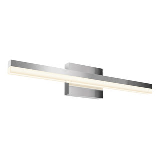 DALS Lighting LED Vanity Light, 5 CCT, 24" Chrome - Modern - Bathroom ...