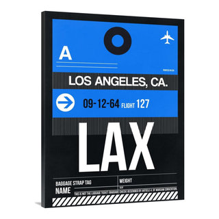 "LAX Los Angeles Luggage Tag 3" Fine Art Print, 36" x 48" - Modern ...