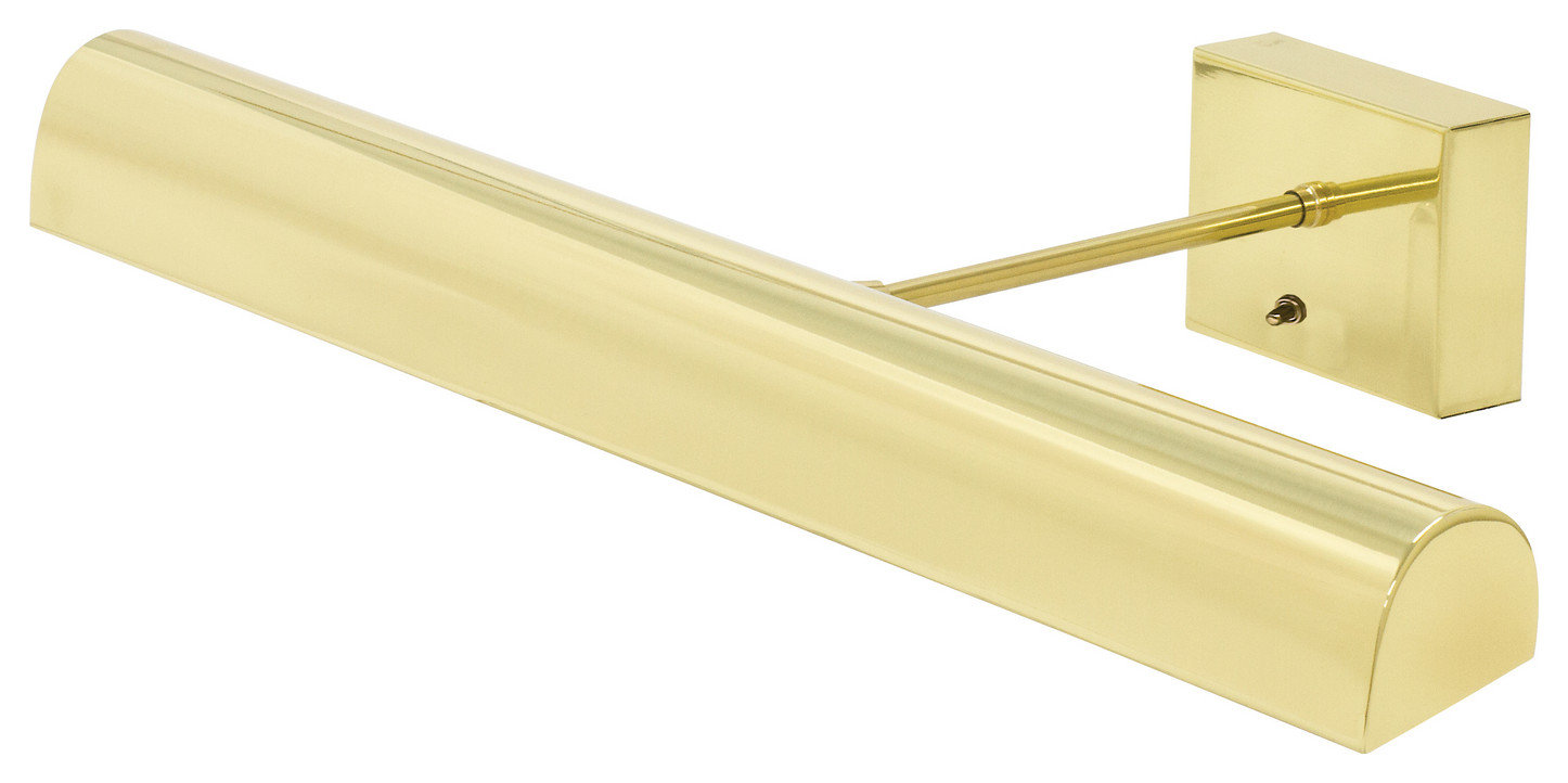 Battery Operated Traditional LED Picture-Light, Polished Brass - Modern ...