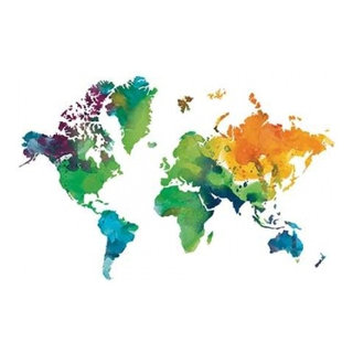 Watercolor Map Poster Print by Victoria Brown - Item # VARPDXVBRC055A ...