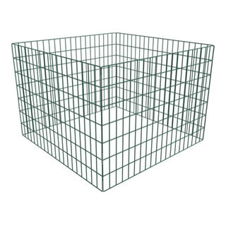 vidaXL Garden Composter Square Mesh 39.4"x 39.4"x 27.6" Waste Rubbish ...