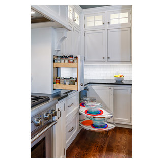 White Inset with Curved Armoire Refrigerator - Kitchen - Cincinnati ...