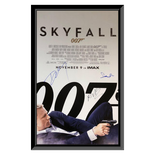 Skyfall cast signed movie poster, 27x40 inches - Contemporary - Prints ...