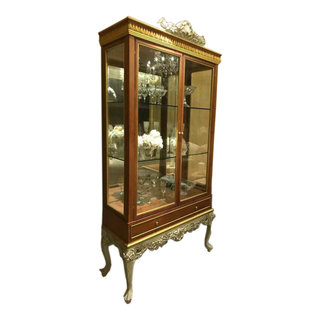 Infinity 2-Door Lighted Curio Showcase - Victorian - China Cabinets And ...