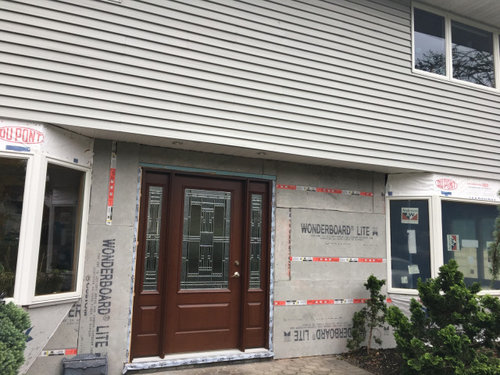 Off-center front door