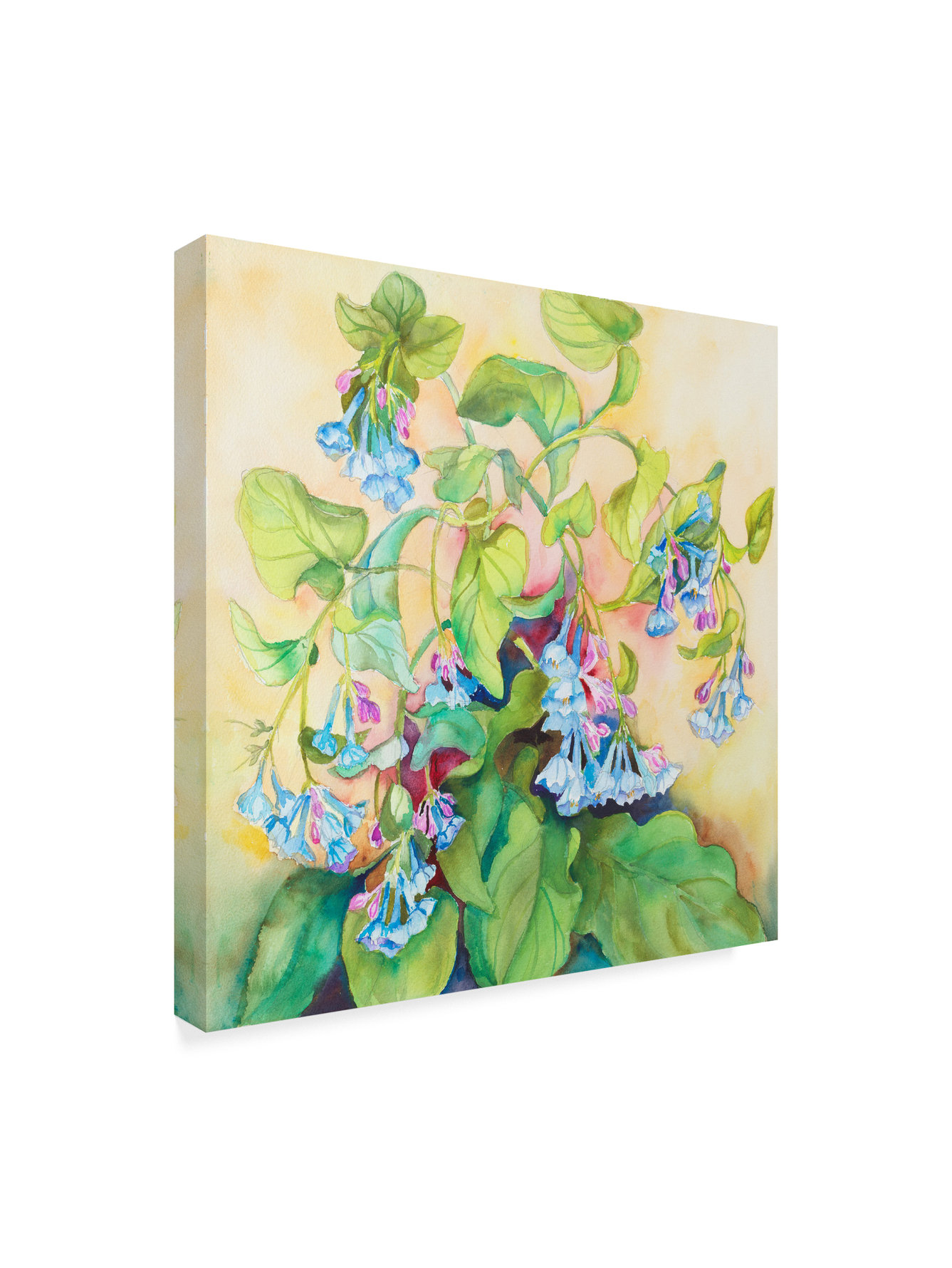 Joanne Porter 'Blue Bell Cluster' Canvas Art, 14"x14" - Contemporary ...