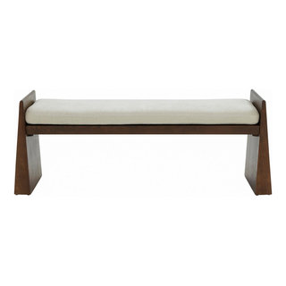 Safavieh Couture Blanchette Wood Bench, #N/A - Transitional ...