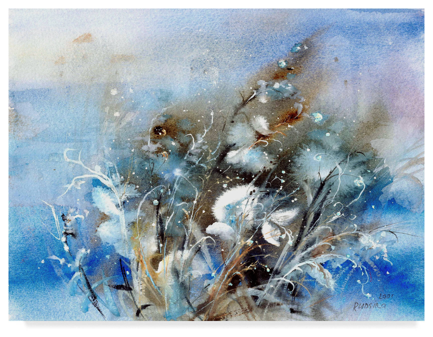 "Winter" by RUNA, Canvas Art, 24"x18" - Contemporary - Prints And ...