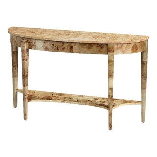 Butler Specialty Company Astor 54"W Wood Demilune Console Table - Light ...